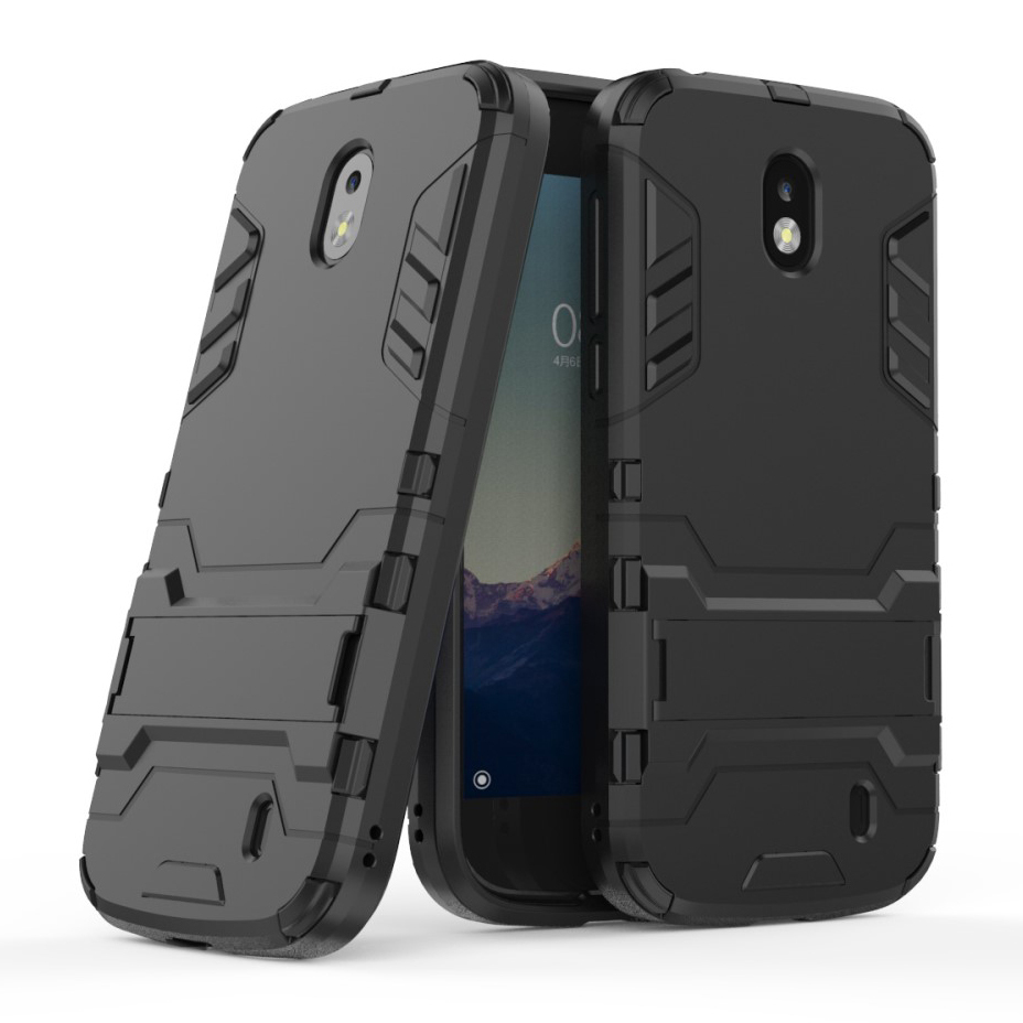 Slim Armour Shockproof Case for Nokia 1 (Black)